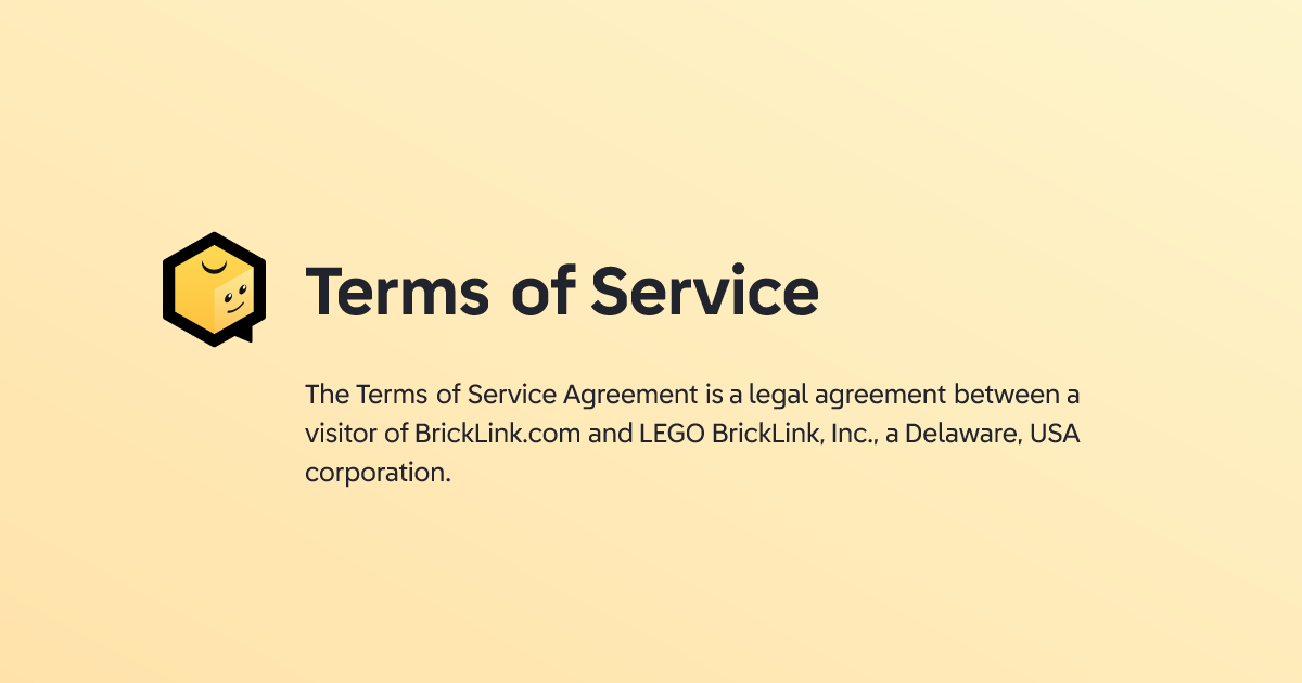 Terms of Service | BrickLink